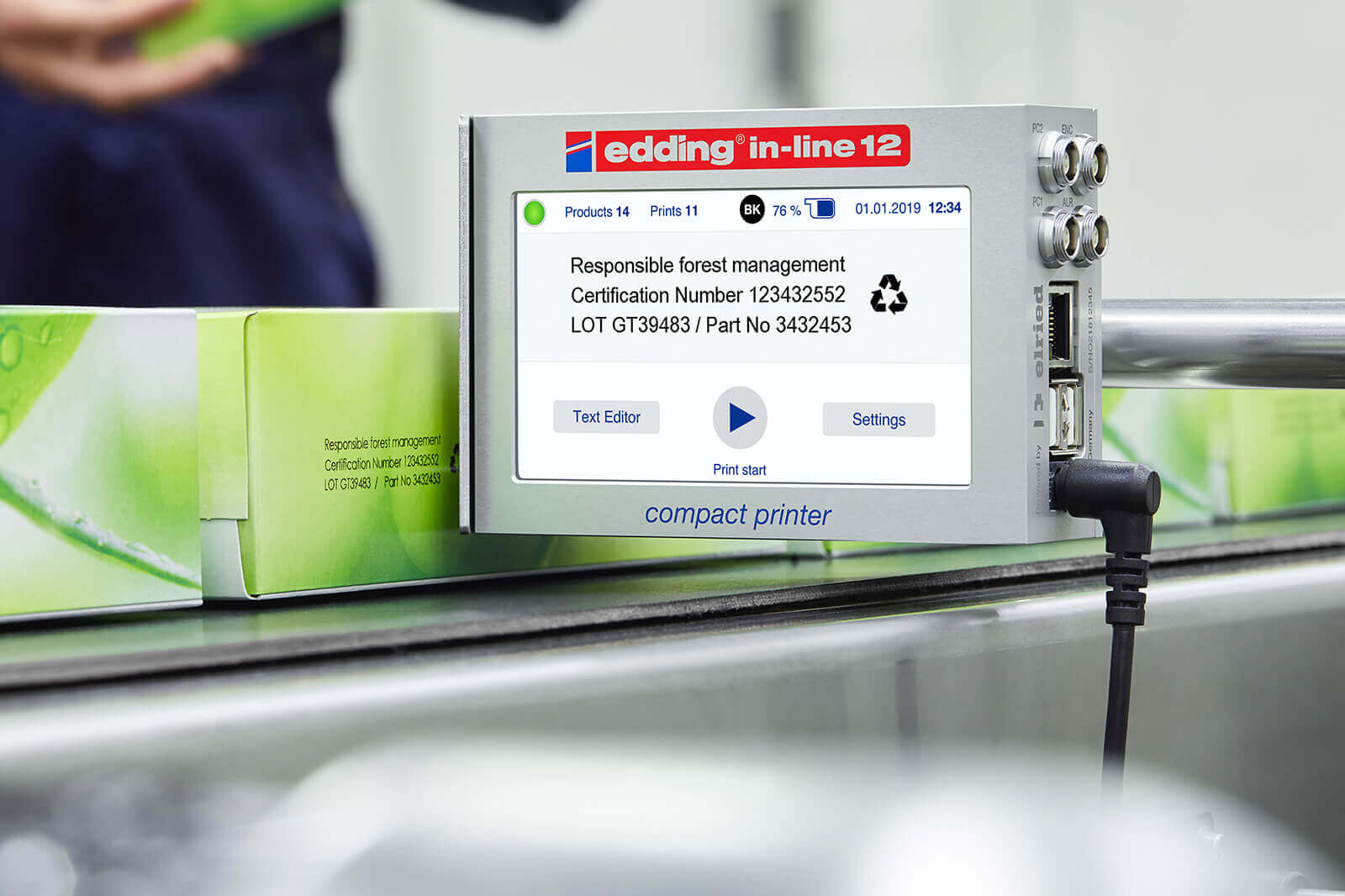 Edding portable 12 Handdrucker – Barcoprint GmbH